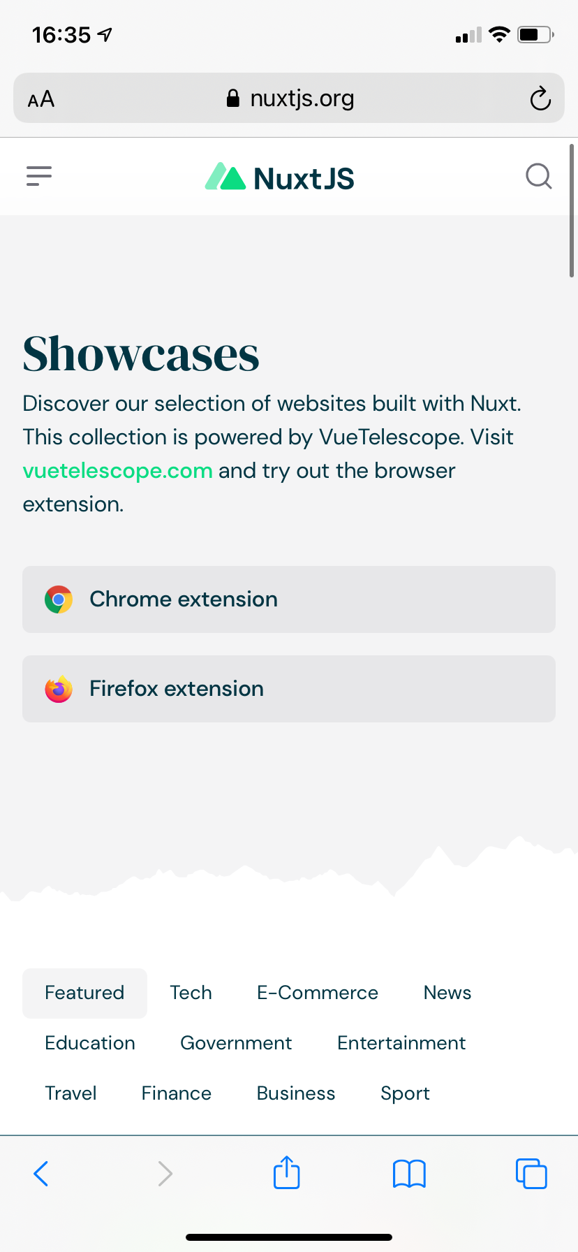 Improve Showcases page on mobile · Issue #1783 · nuxt/website-v2 · GitHub